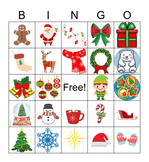 Holiday Bingo Card
