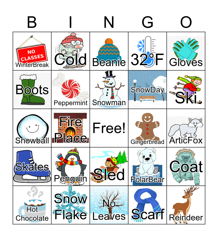 Winter Wonderland! Bingo Card