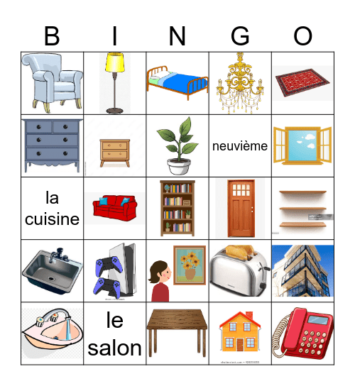 La Maison Bingo Card