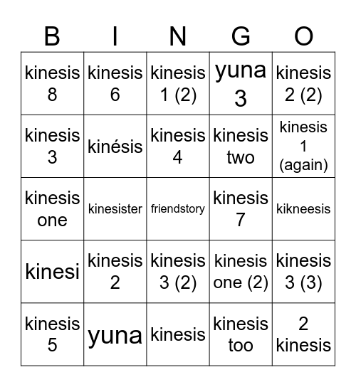 Next Bingo Card