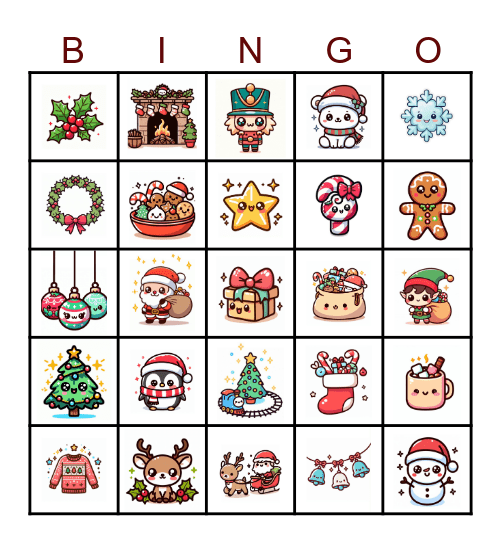 Christmas Bingo Card
