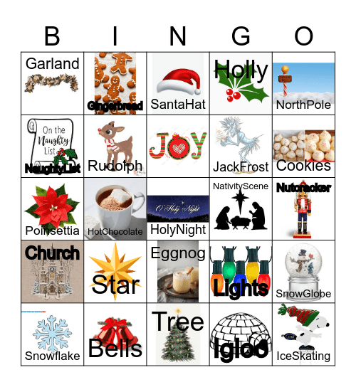 Holiday Bingo Card