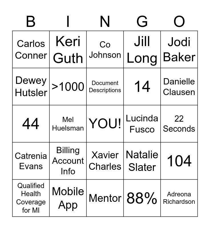 PL Service Digital Bingo Card