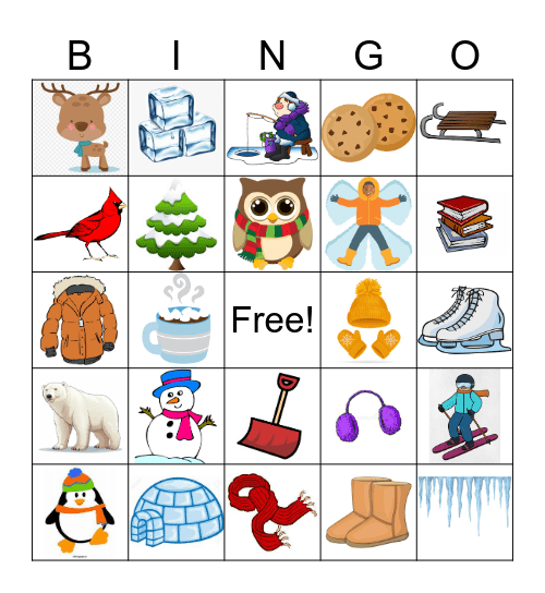 Winter Bingo Card
