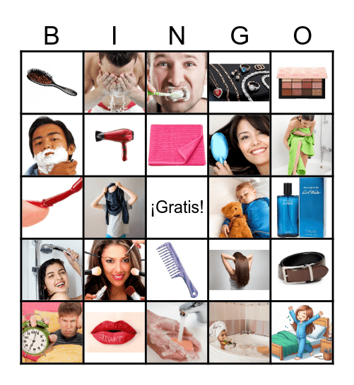 Spanish Reflexive Verbs Bingo Card