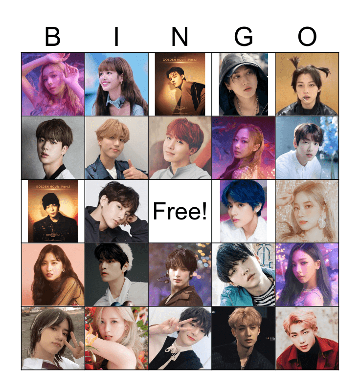KPOP BINGO Card