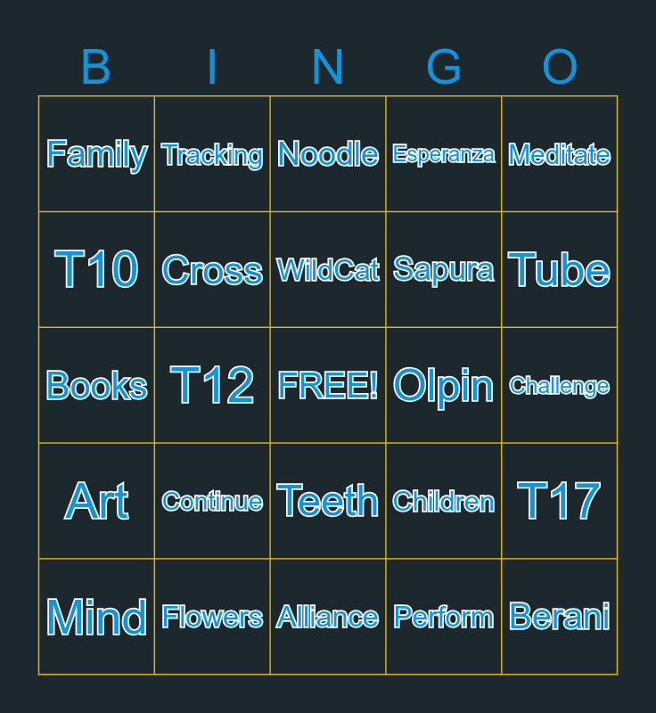 QR Code Bingo Card
