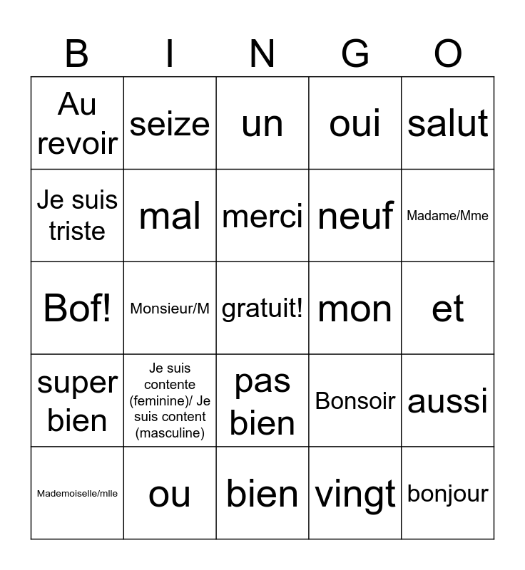 Skylar Runell Bingo Card