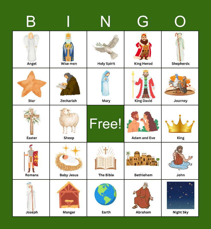 Happy Birthday Jesus! Bingo Card