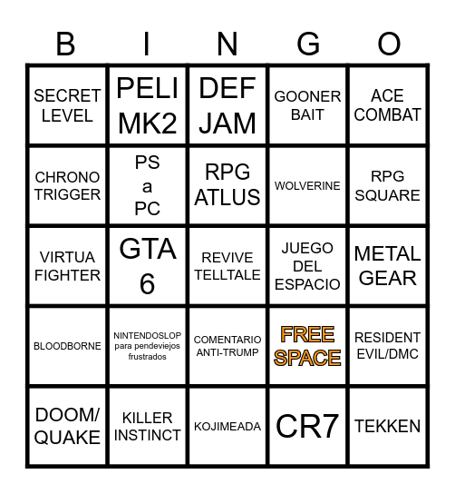 Photoshop Bingo! Bingo Card