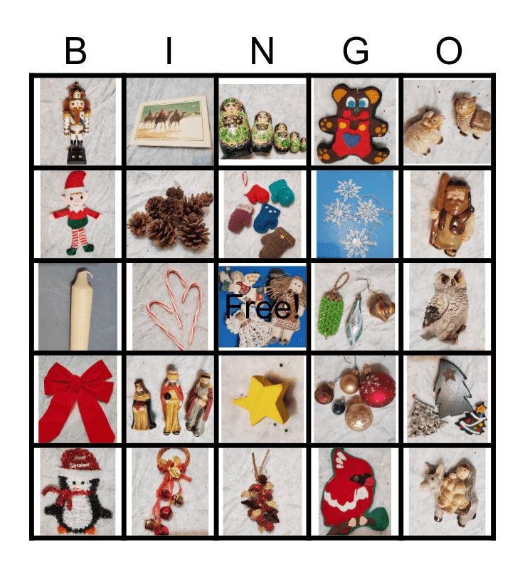 Christmas Party Bingo Card