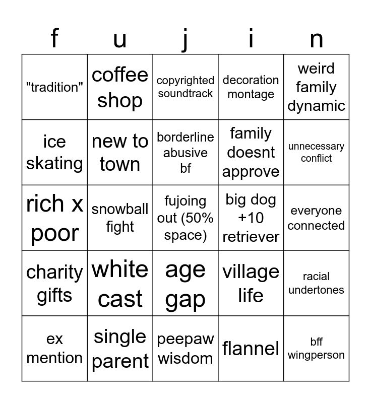 merryuri yaoimas Bingo Card