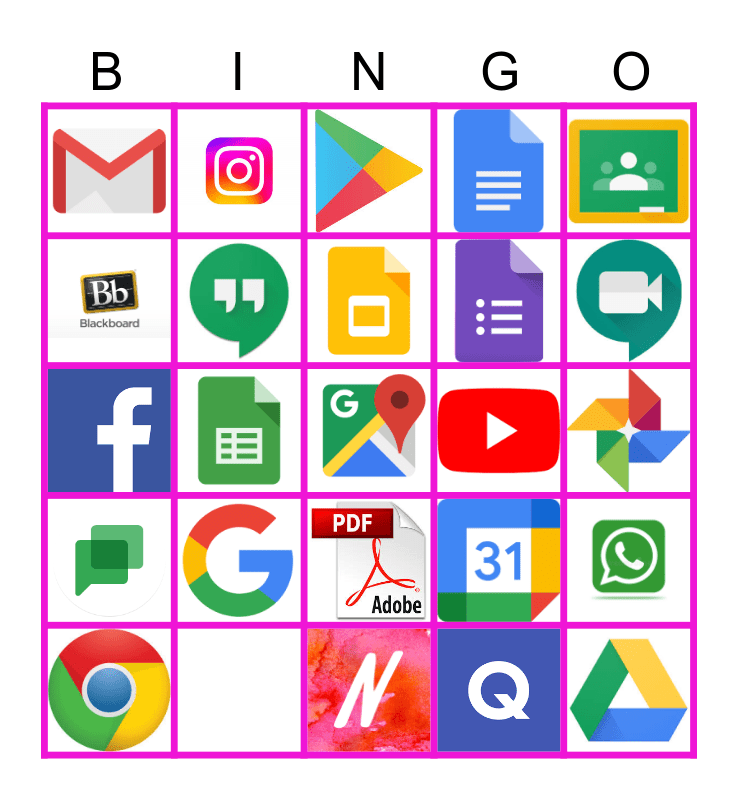 APPS Bingo Card