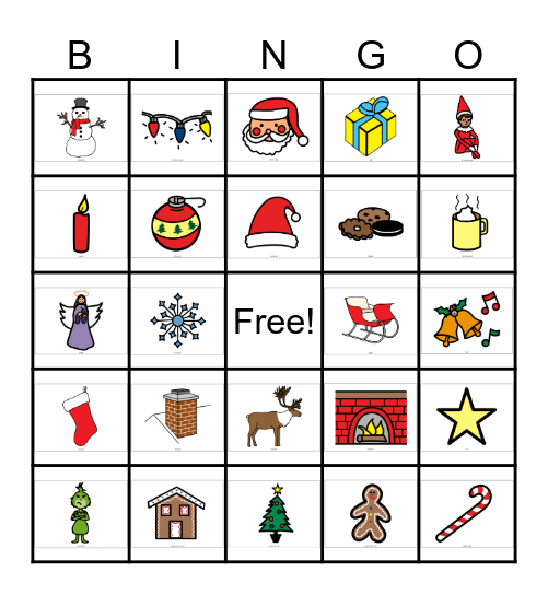 Holiday Bingo Card