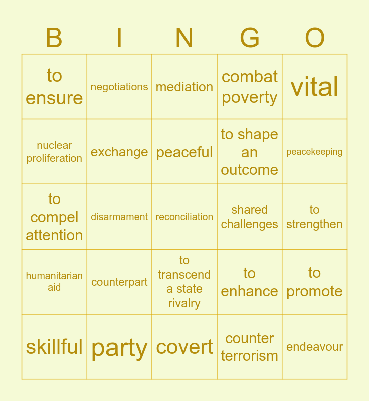 Module 2 Part 1 Bingo Card
