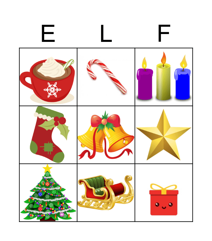 Merry Christmas! Bingo Card