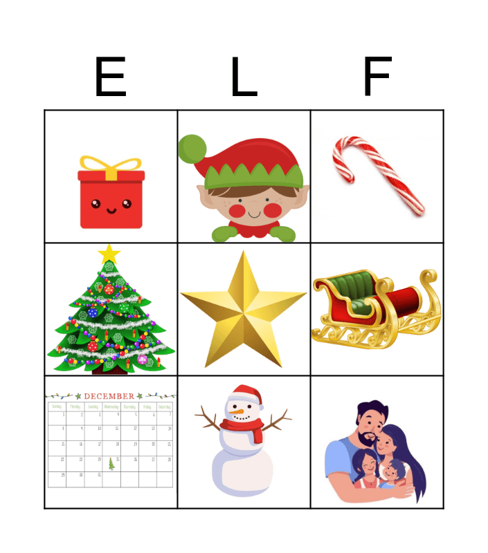 Merry Christmas! Bingo Card