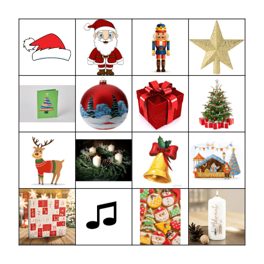 Weihnachten Bingo Card