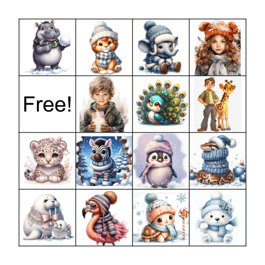 POLAR BEAR BINGO Card