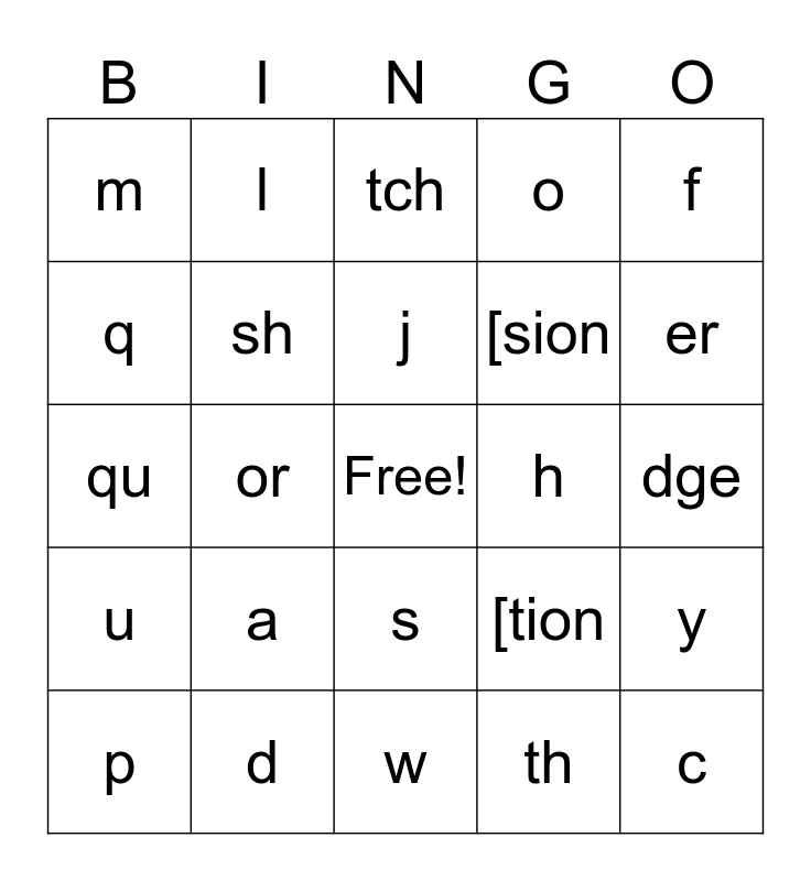 Take Flight Bingo Card