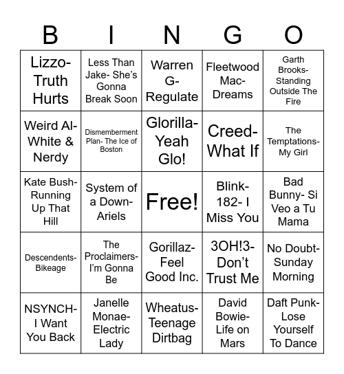 Radio Bingo 3 Lines Bingo Card