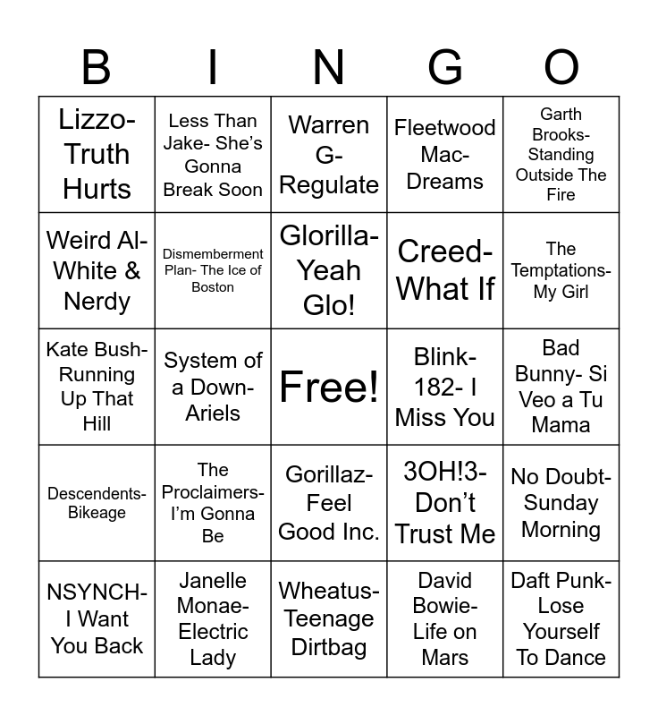 Radio Bingo 3 Lines Bingo Card