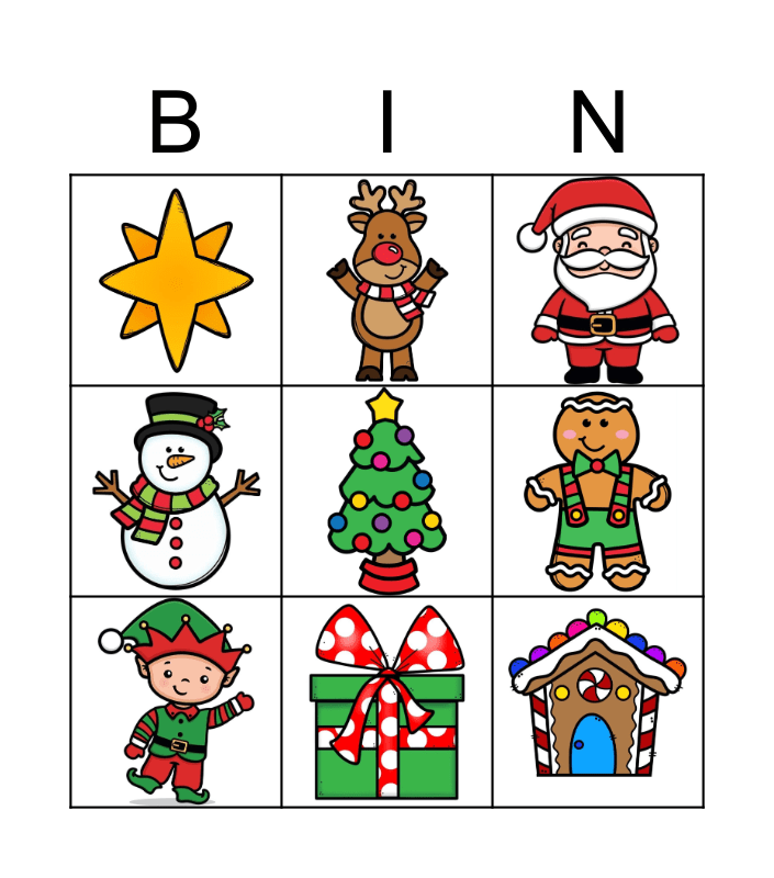 LOTERÍA NAVIDEÑA Bingo Card