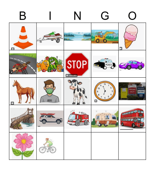 Road Trip Bingo Card