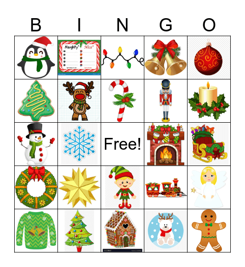 RAE Corp Christmas Bingo Card