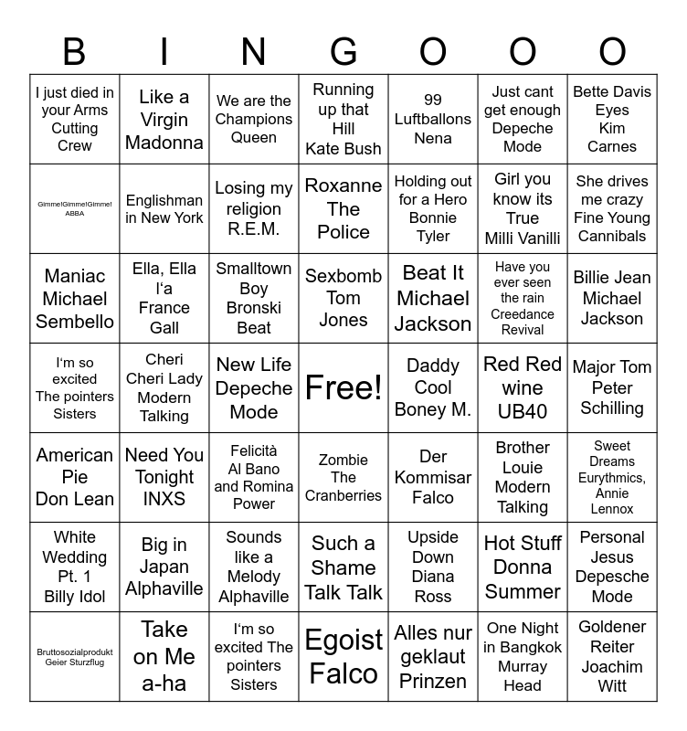 Papsels Discobingo Card