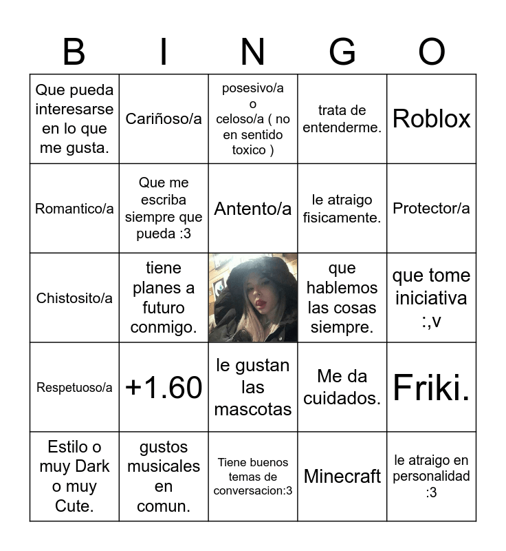 Are you my type? Bingo Card