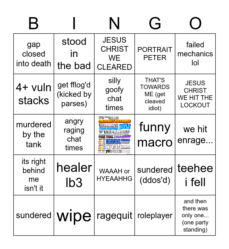 cloud of darkness chaotic Bingo Card