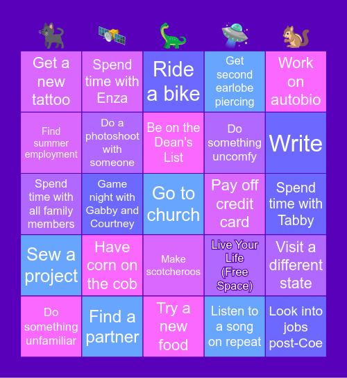 2025 BINGO Card
