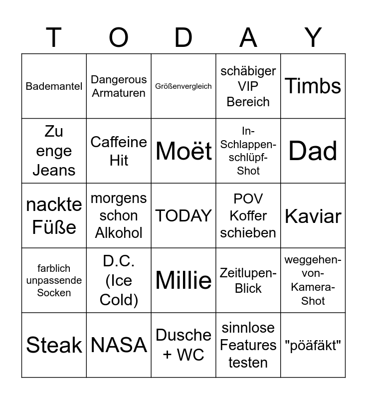 Trek Trendy Bingo Card