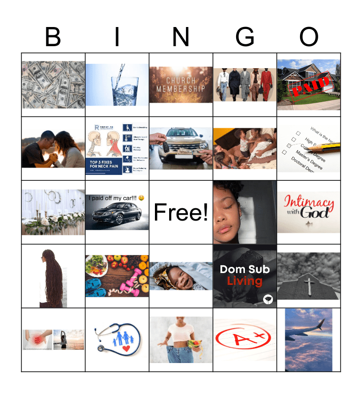 2025 Vision Bingo Card