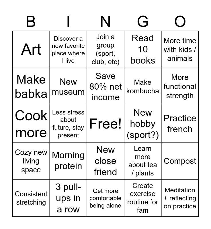 Emi 2025 Bingo Card