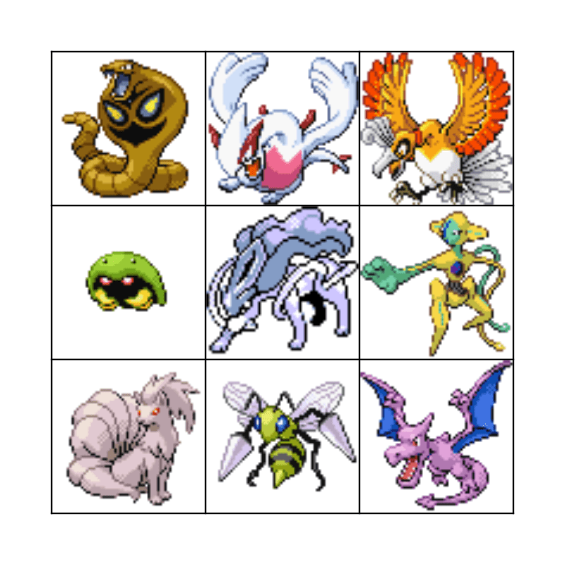 Shiny Hunting Bingo Card Bingo Card