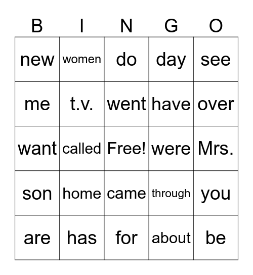 37 Bingo Card