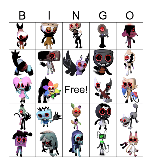 Dandys World Twisteds Bingo Card