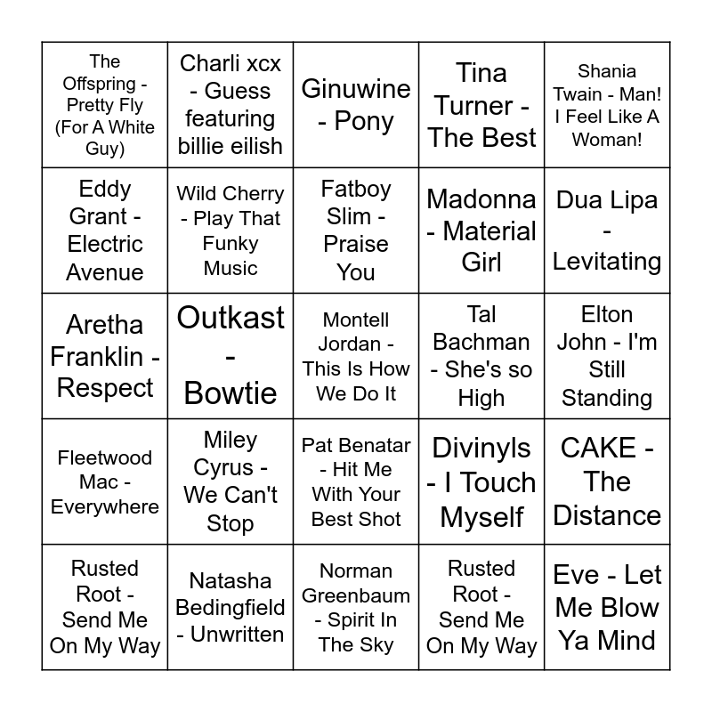 Every 1's A Winner! Bingo Card