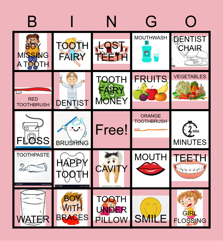 DENTAL HEALTH BINGO Card