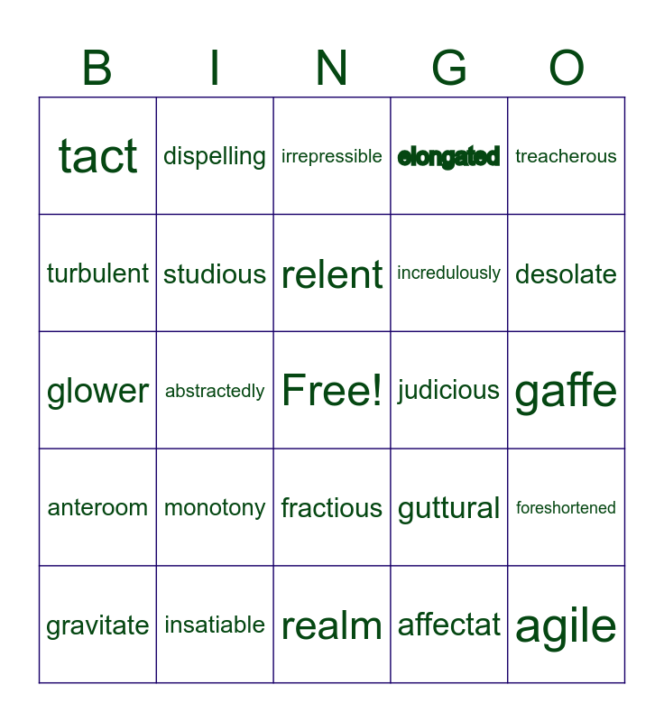 #1 The Ruins of Gorlan Bingo Card