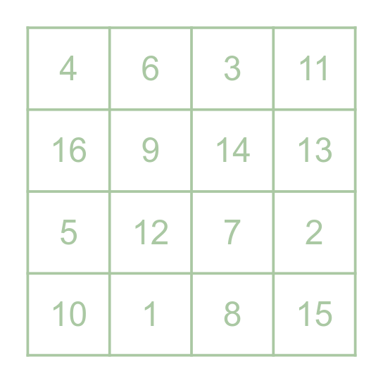A New Chapter Begins Bingo Card