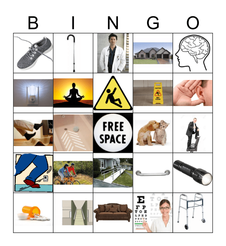 Fall Prevention Bingo Printable - Free Printable Worksheet