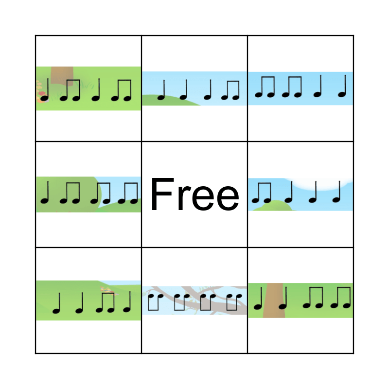 Ta & TiTi Bingo Card