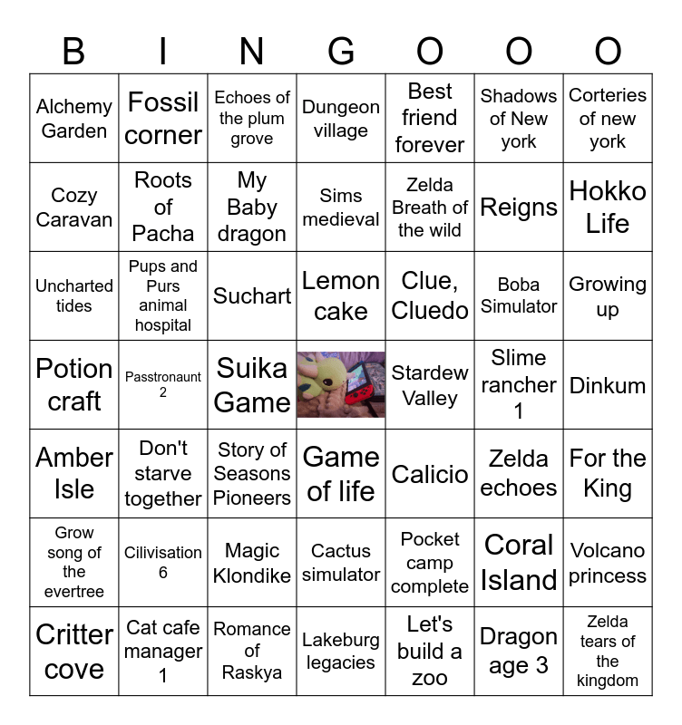 Kath's game library part 2 Bingo Card