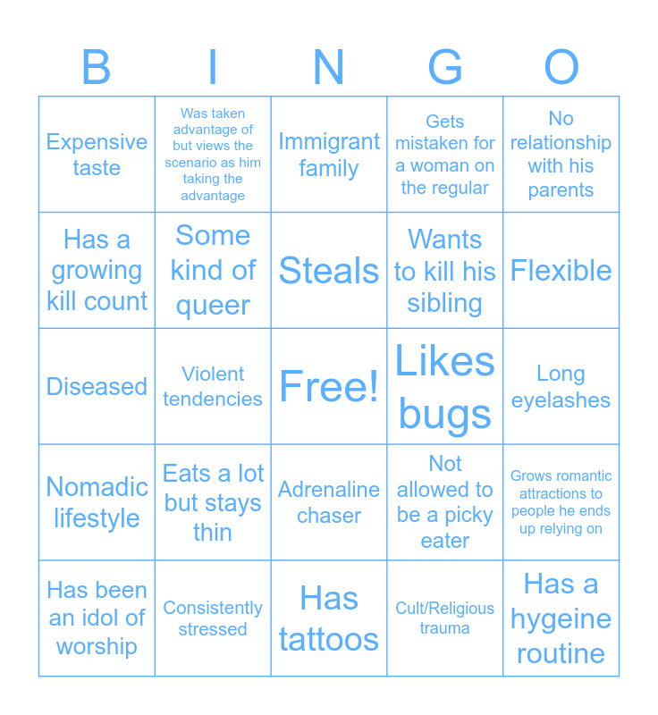 SILAS Bingo Card