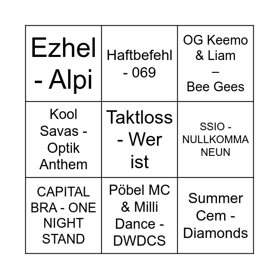 Maxi's Maximal Edition Bingo Card