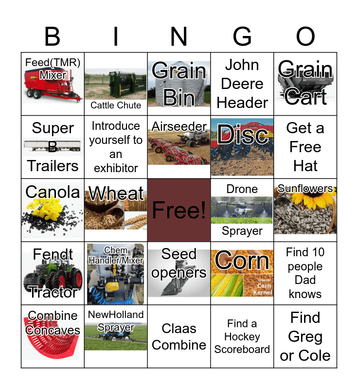 Ag Days Bingo Card