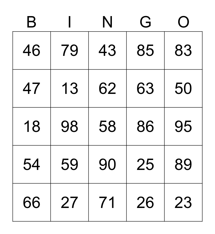 MFA Bingo Remmelt Bingo Card